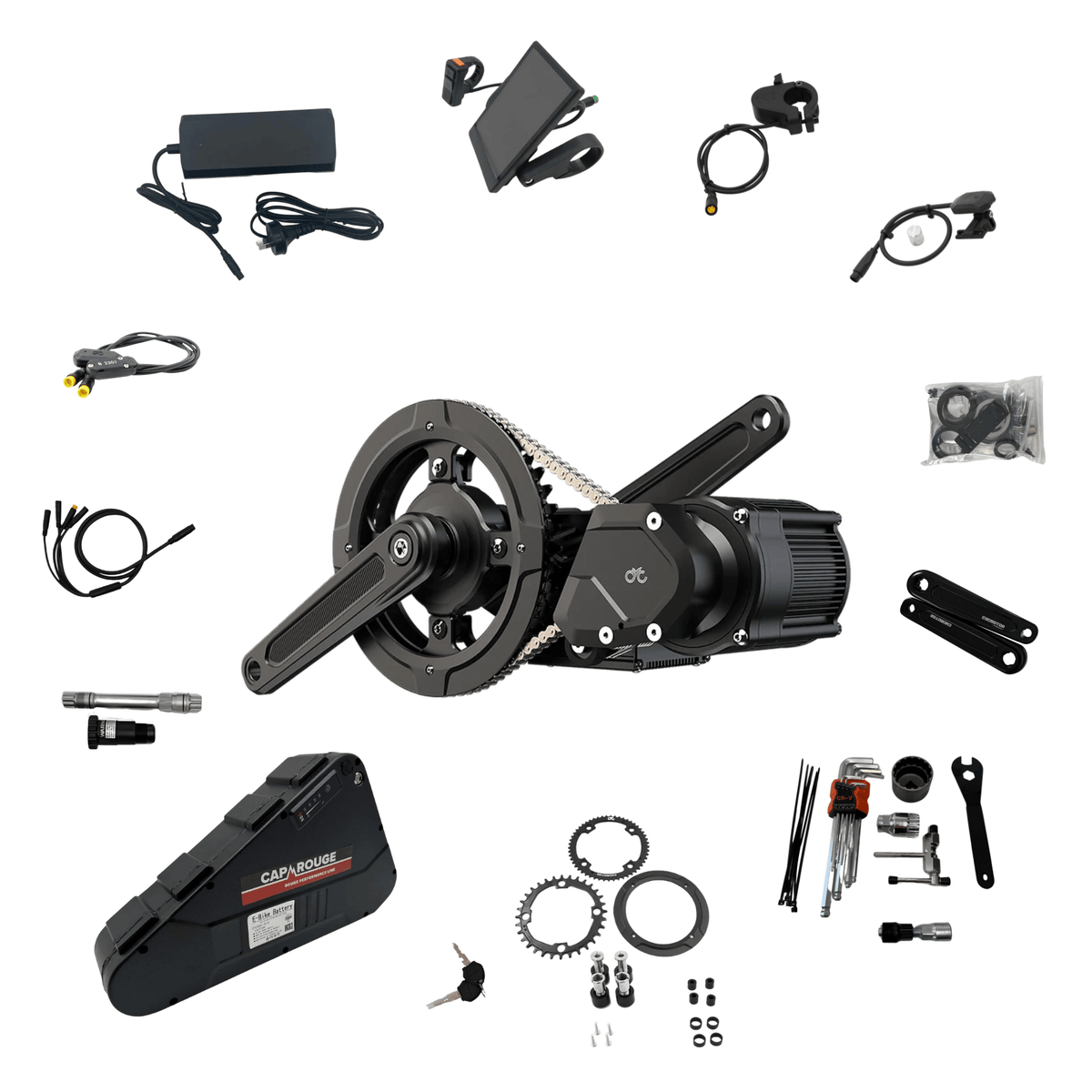 CYC X1 Pro Gen 4 Mid Drive eBike Conversion Kit With 72V 20Ah Battery ...