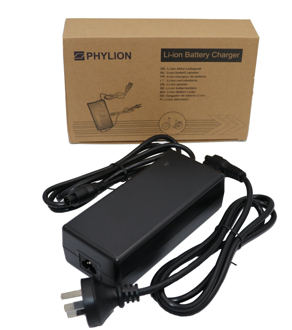 Phylion 36V 5 Pin eBike Battery Smart Charger 2A CPPY36-2A — Cap Rouge